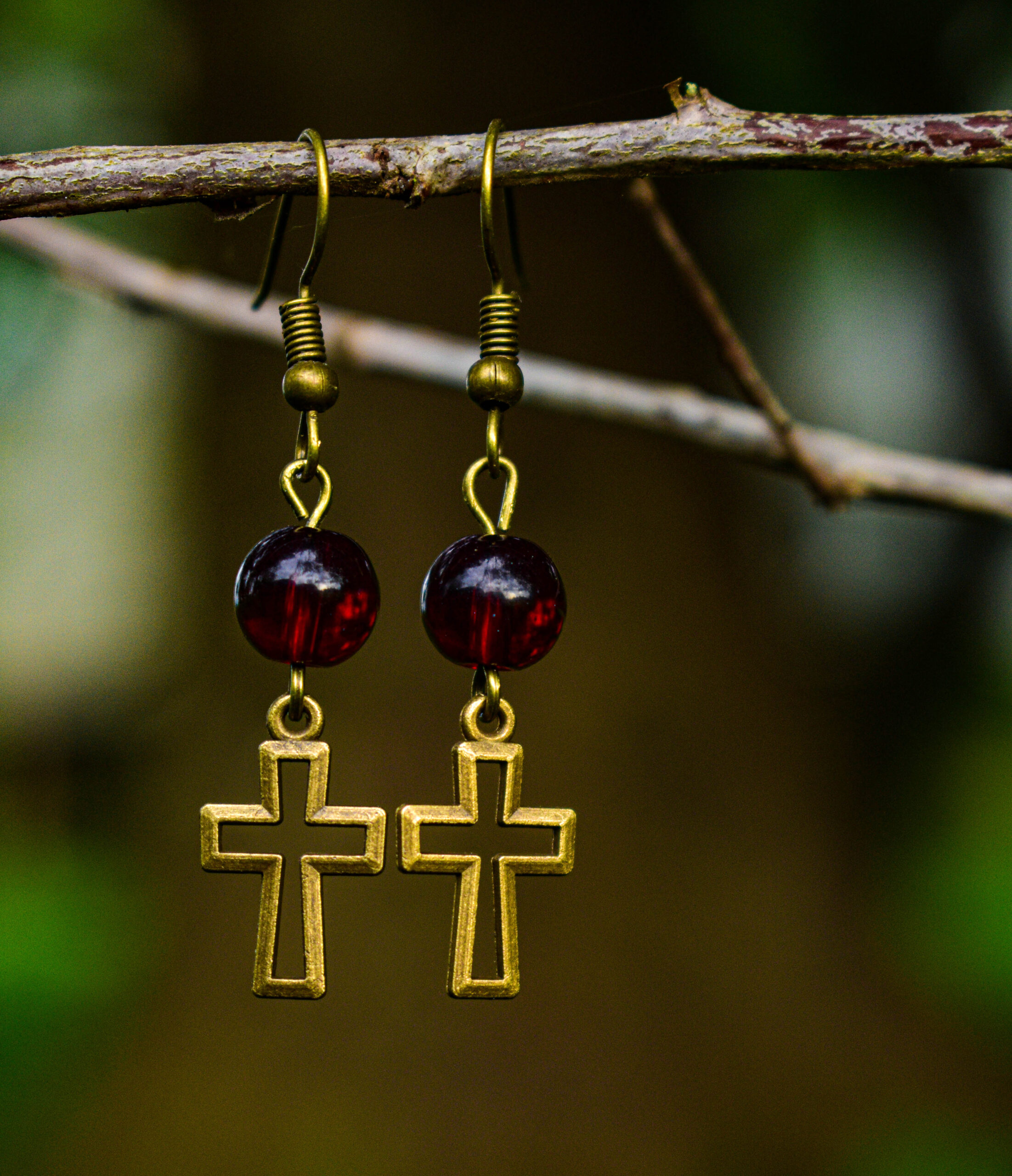 Ristide ja pärlitega kõrvarõngad - Rongabutiik