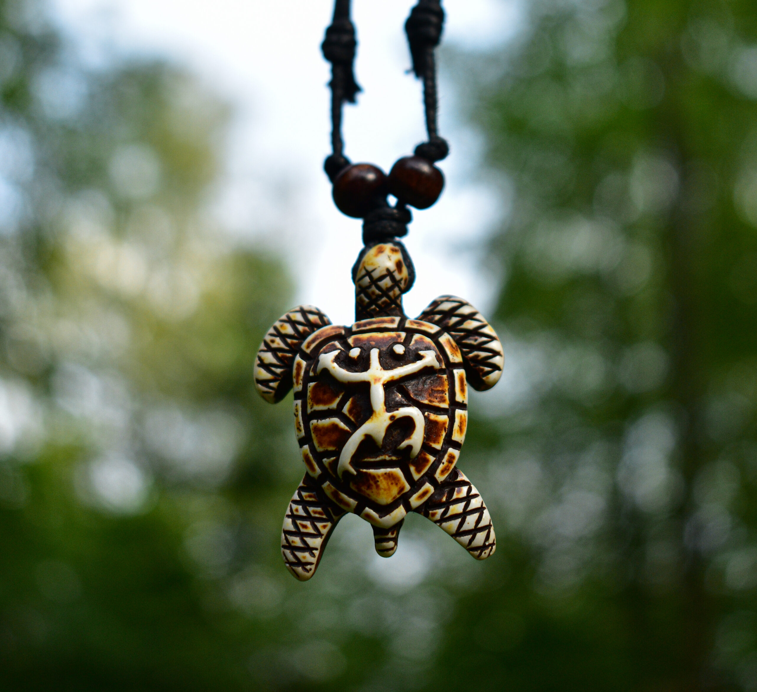 Kilpkonn coqui taino sümboliga kaelakee - Rongabutiik