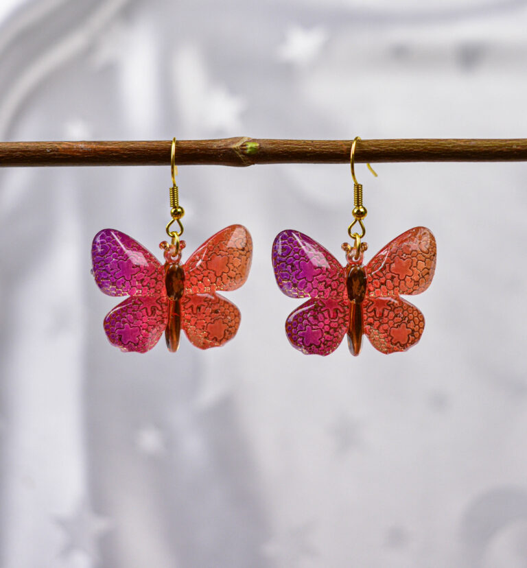 Värvilised liblika kõrvarõngad - Rongabutiik